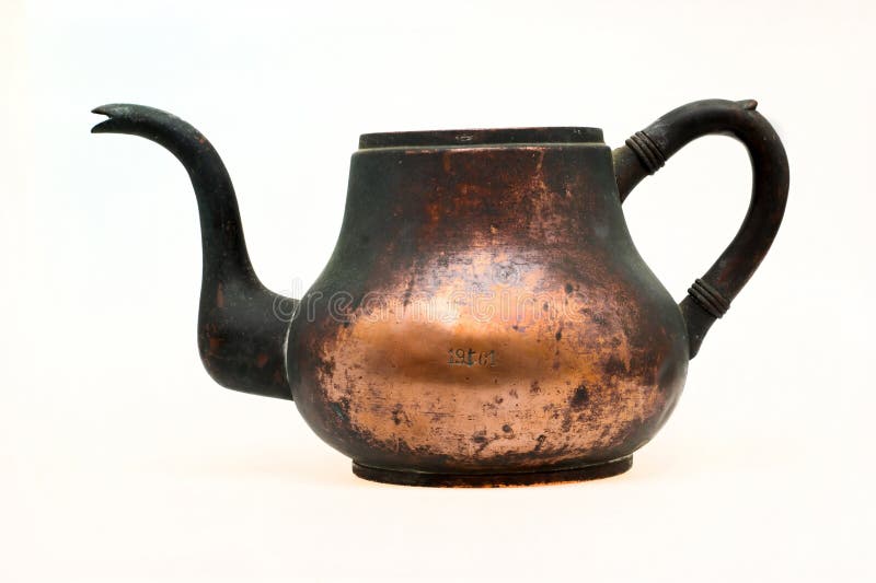 Ancient sea copper kettle stock image. Image of 1905 - 16865095