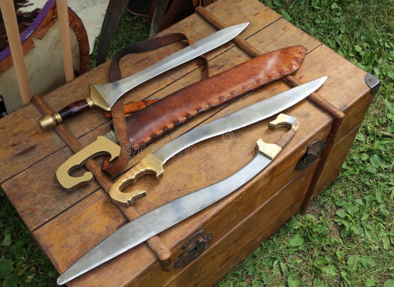 Ancient Sharp Weapons Swords and Knives Stock Photo - Image of weapon ...