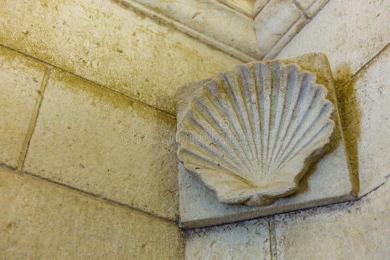 Ancient Shell-shaped Sculpture Stock Image - Image of molding, antique ...