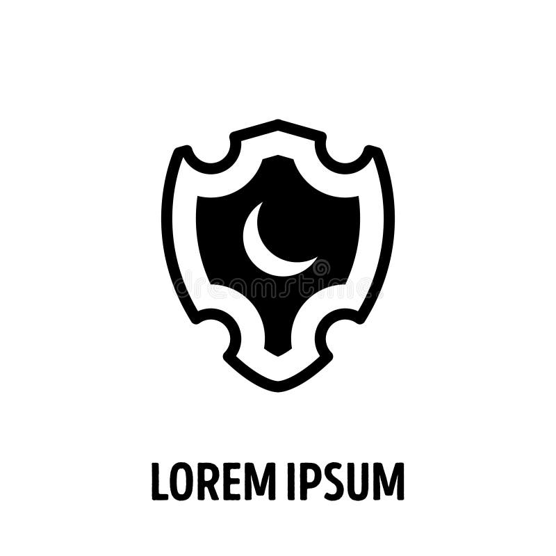 Ancient shield with emblem stock illustration. Illustration of concept ...