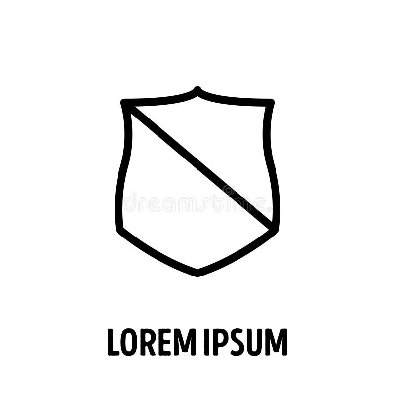 Ancient shield with emblem stock vector. Illustration of graphic - 83473205