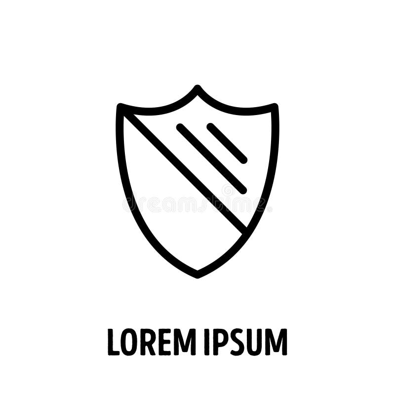 Ancient shield with emblem stock vector. Illustration of pictogram ...