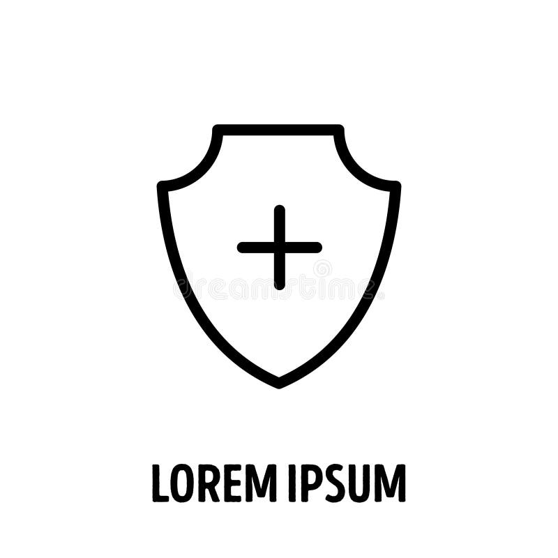 Ancient shield with emblem stock vector. Illustration of organization ...