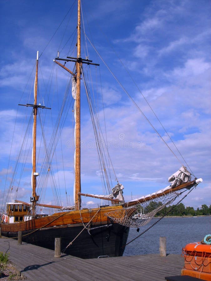 Deck of the old ship stock photo. Image of cord, galley - 611704