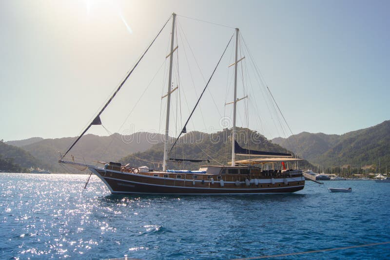 Ancient ship stock image. Image of transportation, quayside - 54344827