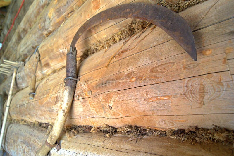 Ancient sickle stock photo. Image of harvesting, handle - 33525688