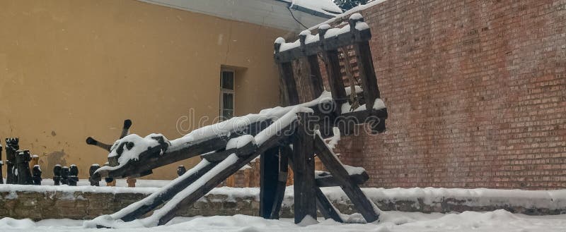 Ancient Siege Machines and Weapon Stock Photo - Image of shooting ...