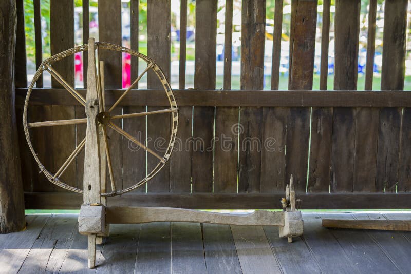 Ancient Silk Spinning Machine from Chiangmai Thailand Stock Image ...