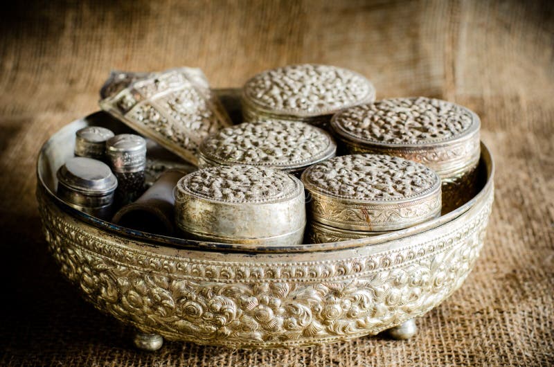 Ancient Silverware stock image. Image of bowl, silver - 37384569