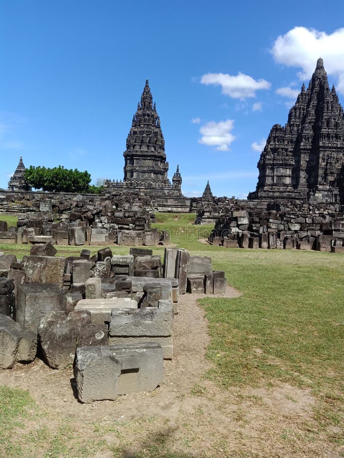 Ancient Site at Prambanan Temple Stock Photo - Image of prambanan ...