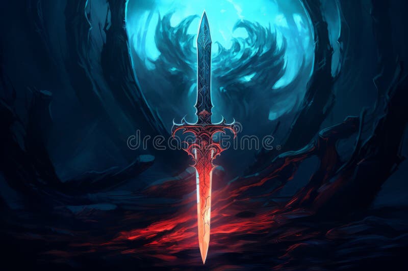 Ancient Skeleton Sword. Generate Ai Stock Illustration - Illustration ...