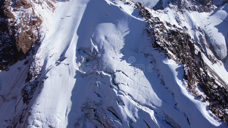 An Ancient Snow Glacier in the Mountains. Stock Footage - Video of snow ...