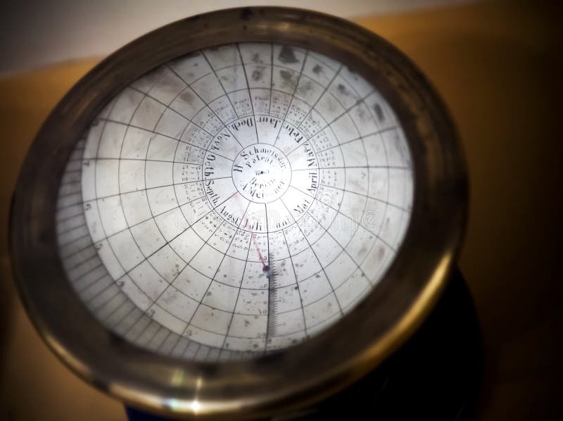 An Ancient Solar Clock on the Wall Stock Photo - Image of sunlight ...