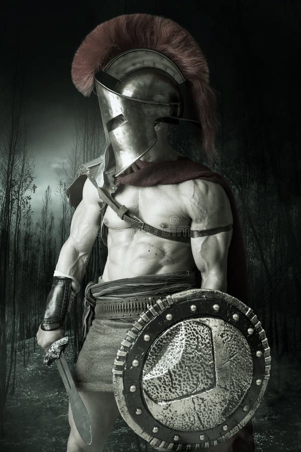 Ancient Soldier or Gladiator Stock Image - Image of fight, amphitheater ...