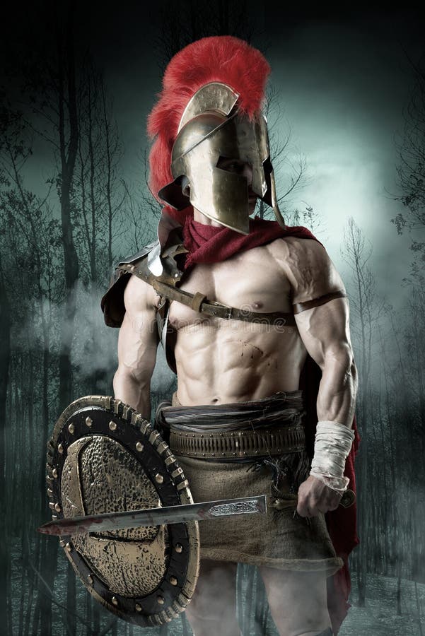 Ancient Soldier or Gladiator Stock Image - Image of barbarian, ancient ...