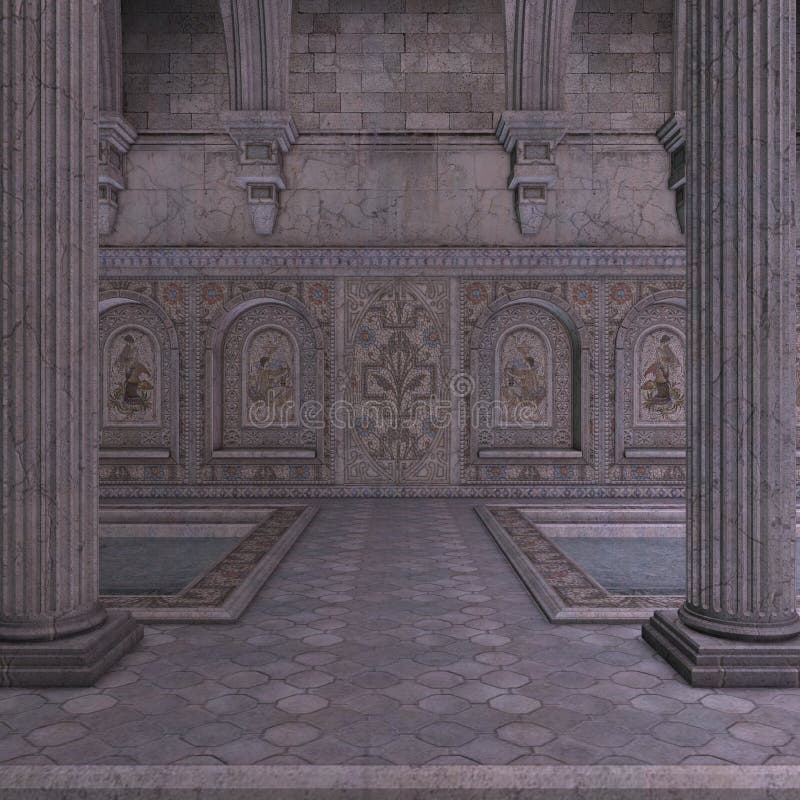 Ancient Spa stock illustration. Illustration of architecture - 7528794