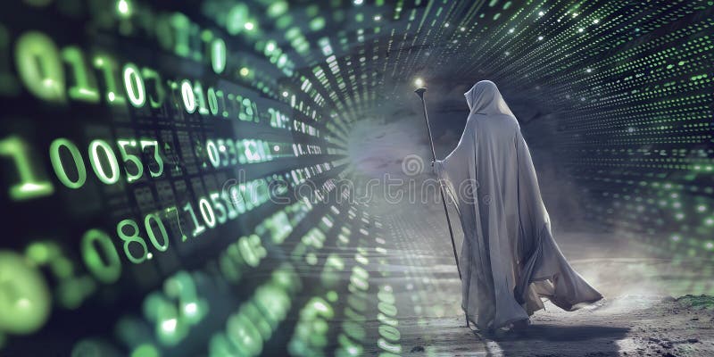 We are Existing Inside a 3D Hologram Stock Illustration - Illustration ...