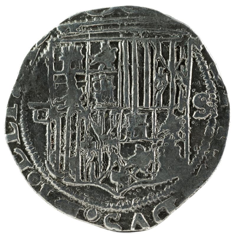 Ancient Spanish Silver Coin of the Kings Fernando and Isabel Stock ...
