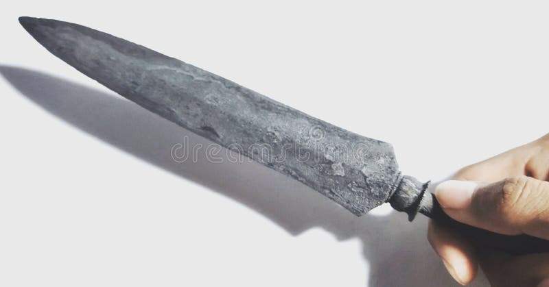 Ancient spearhead artifact stock image. Image of weapon - 260110425
