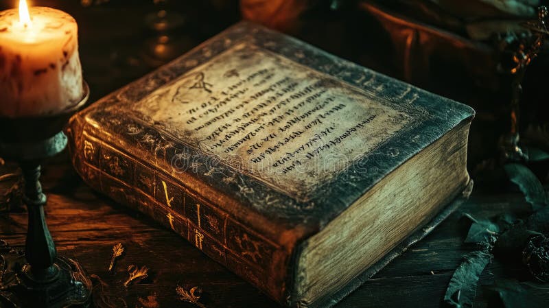 Ancient Spellbook by Candlelight. Dark and Mysterious, Great for ...
