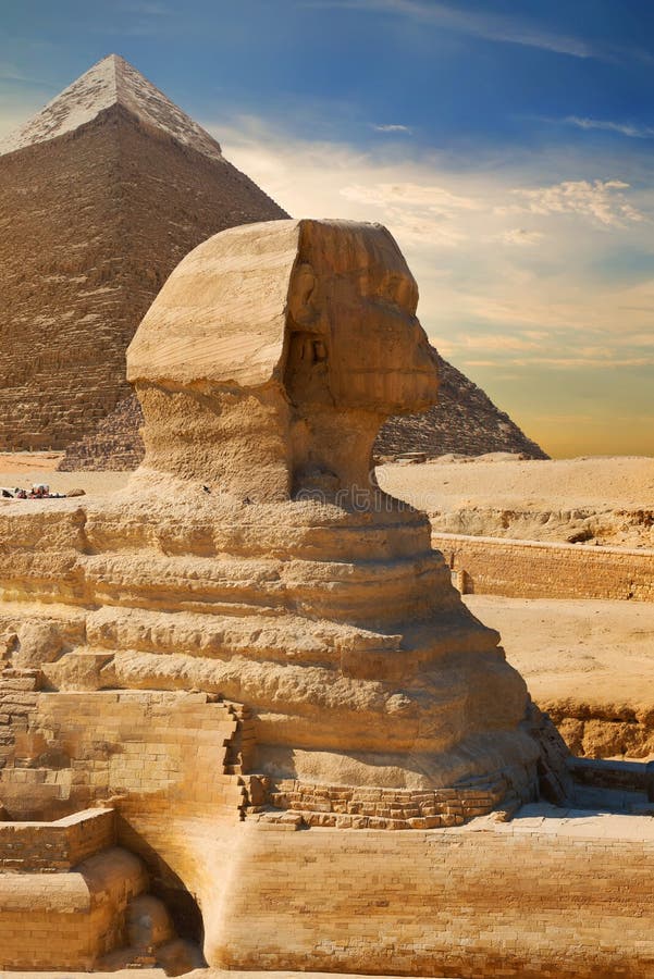 Ancient Sphinx Egypt stock photo. Image of famous, landmark - 108659218