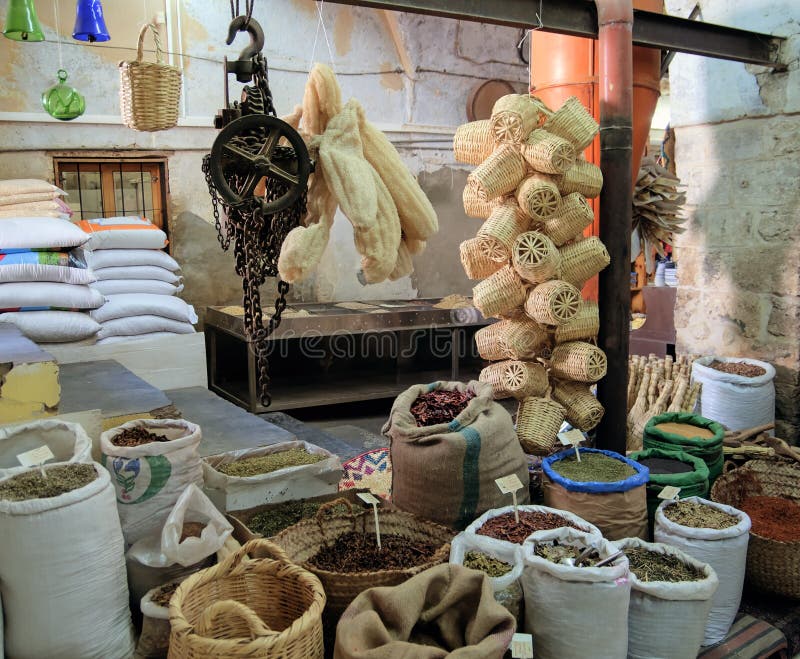 Ancient Spices Shop in Nazareth Stock Photo - Image of aromatic, israel ...