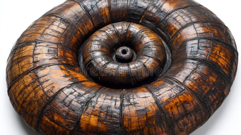 Ancient Spiral Shell, Intricate Design Stock Illustration ...