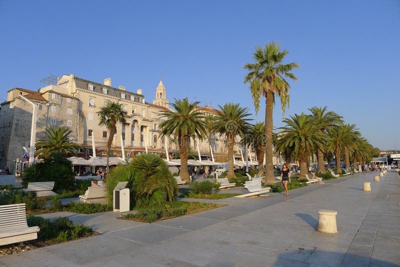 Ancient Split city editorial stock image. Image of croatian - 33455559