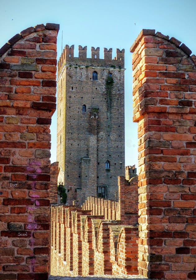 Square Brick Tower of the Militias in the Trajan Market To Rome in ...