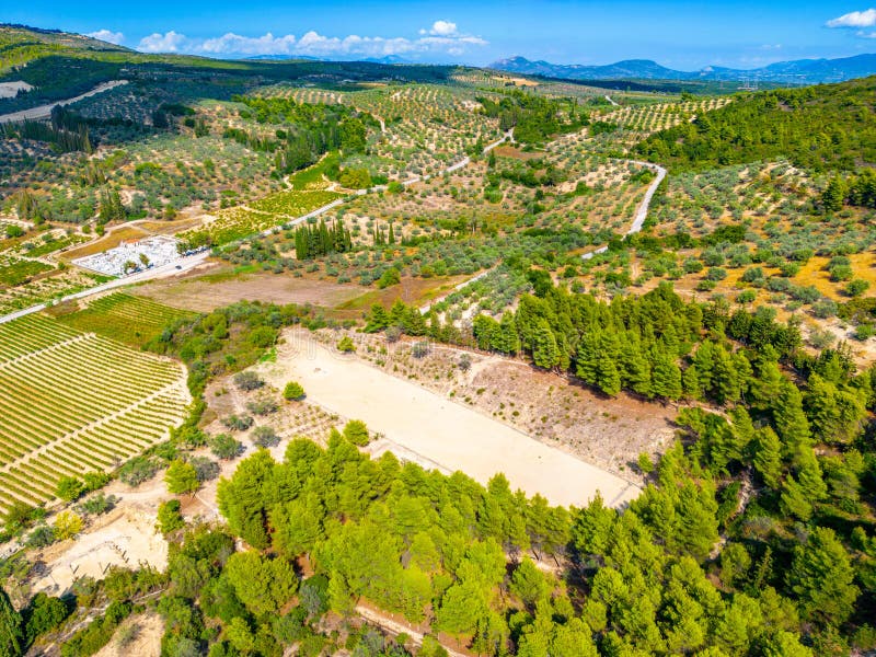 Ancient Stadium of Nemea in Greece Stock Image - Image of ancient ...