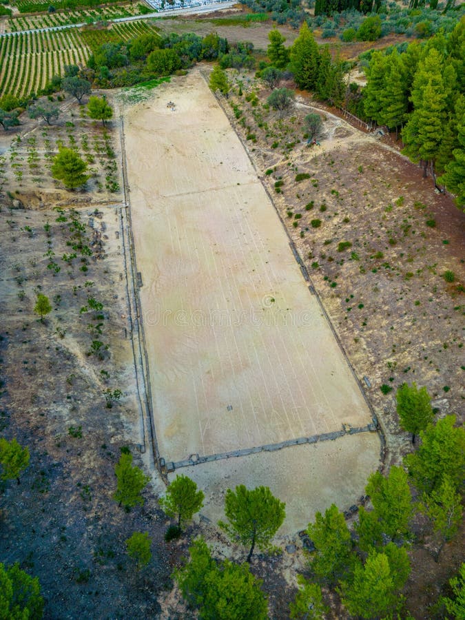Ancient Stadium of Nemea in Greece Stock Photo - Image of stadium ...