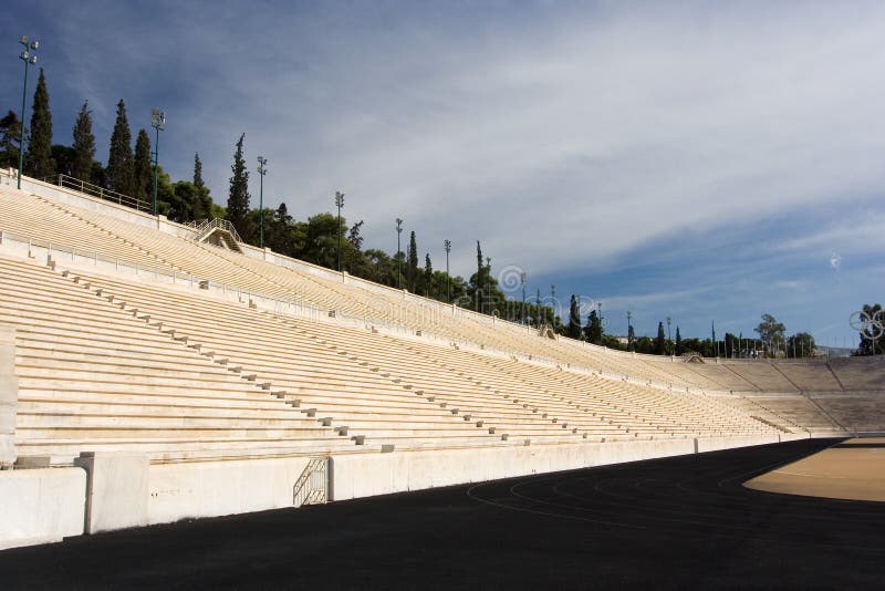 Ancient Stadium Side stock photo. Image of ancient, panathinaiko - 3373292
