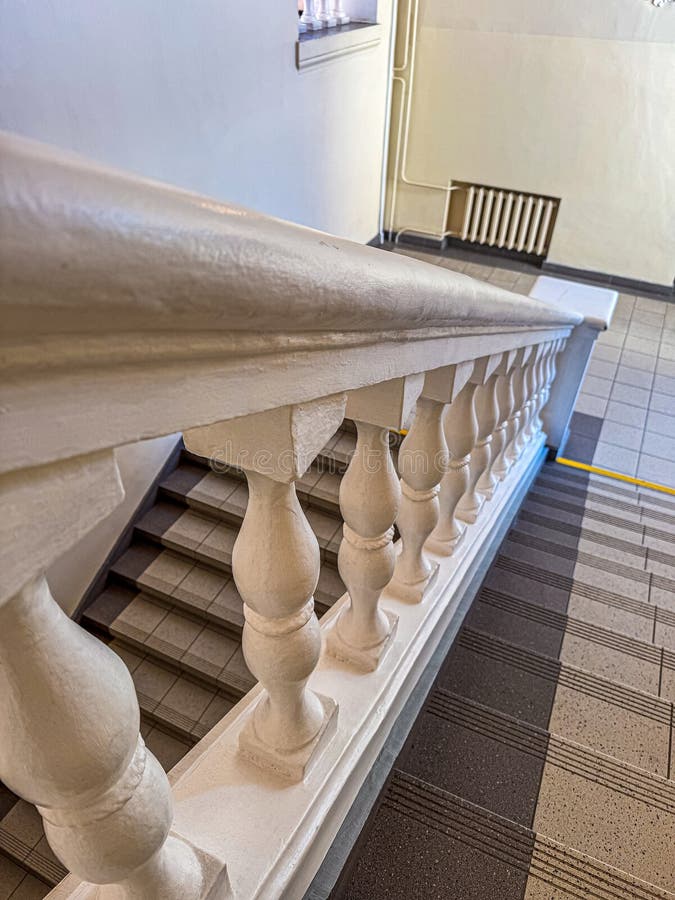 Ancient Staircase of a Classic Historic Building, Interior Stock Image ...