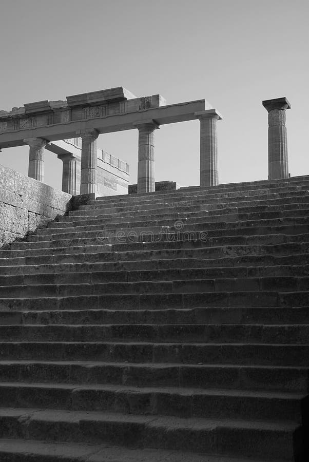 Ancient stairs and columns stock photo. Image of wall - 36350516