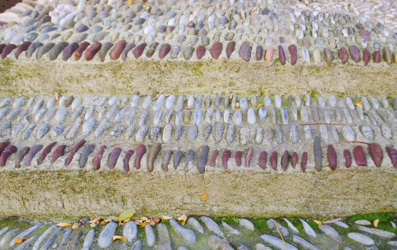 Ancient Stairs Made of Round Stones Stock Photo - Image of texture ...