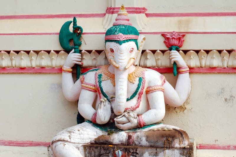 Ancient Ganesha Statue in the Ramana Ashram in Tiruvanamalai India ...