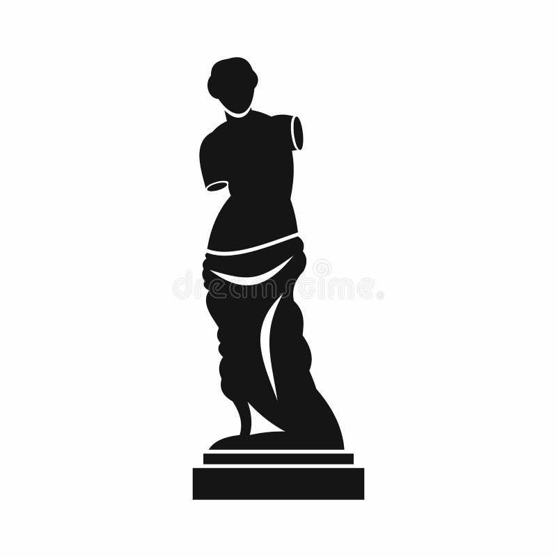 Linear Sculpture Bust Icon from Art Outline Collection. Thin Line ...