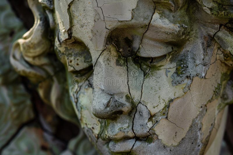 Ancient Statue Showing the Inevitable Passing of Time Stock Image ...