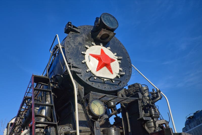 Ancient steam locomotive stock photo. Image of platform - 16959342