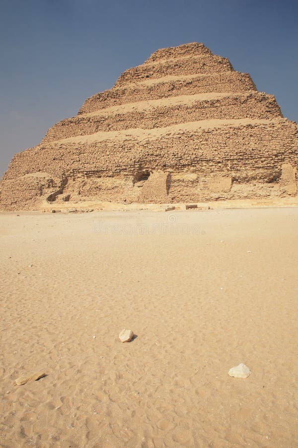 Ancient Step Pyramid stock photo. Image of sahara, diagonal - 2732266