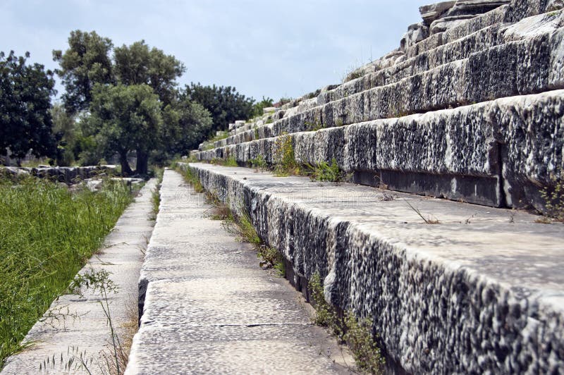 Ancient Steps stock photo. Image of roman, seats, grass - 20431484