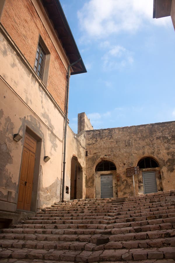 Ancient Steps, Portoferraio, Elba Island Stock Image - Image of ...