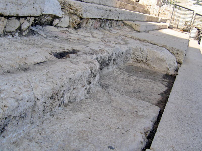 Ancient Steps of Second Temple Stock Image - Image of step, jerusalem ...