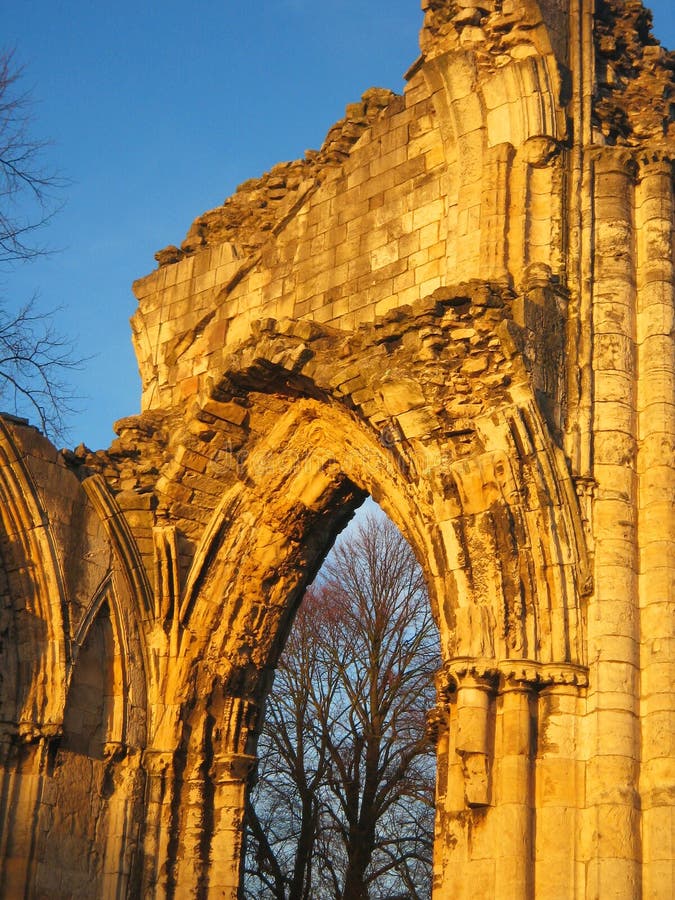 Stone Abbey Arch stock photo. Image of whitby, history - 44227614