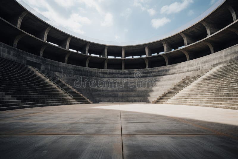 Ancient Stone Amphitheater stock illustration. Illustration of ...