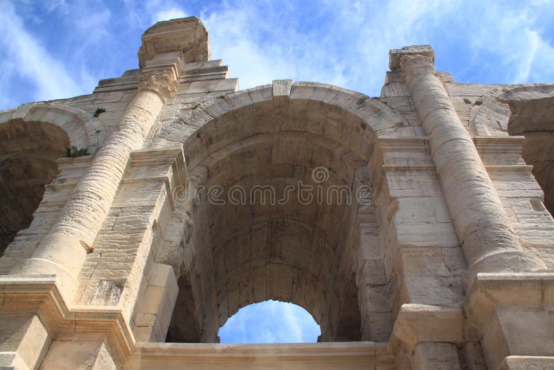 Ancient Roman Arch and Staircase Stock Image - Image of tourism, verona ...