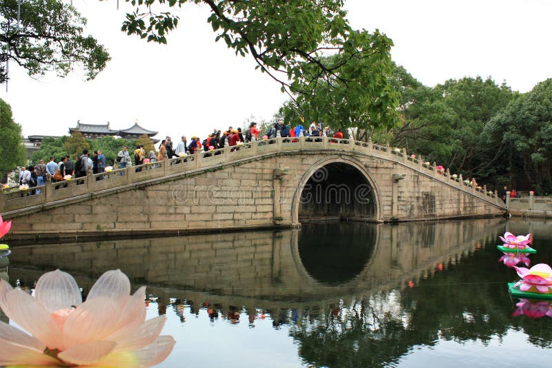 Ancient Stone Arch Bridge In China Editorial Stock Photo - Image of ...