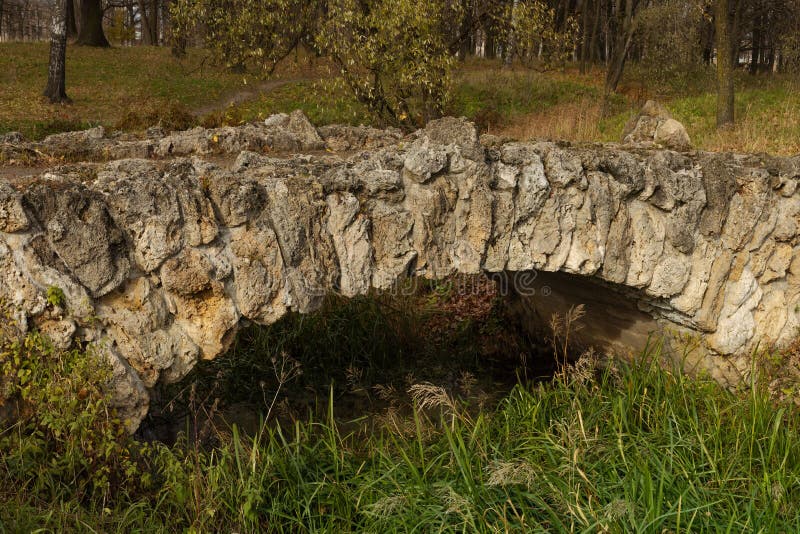 Ancient Stone Arch Bridge Over the Stream, Ancient Stonework, Walks in ...