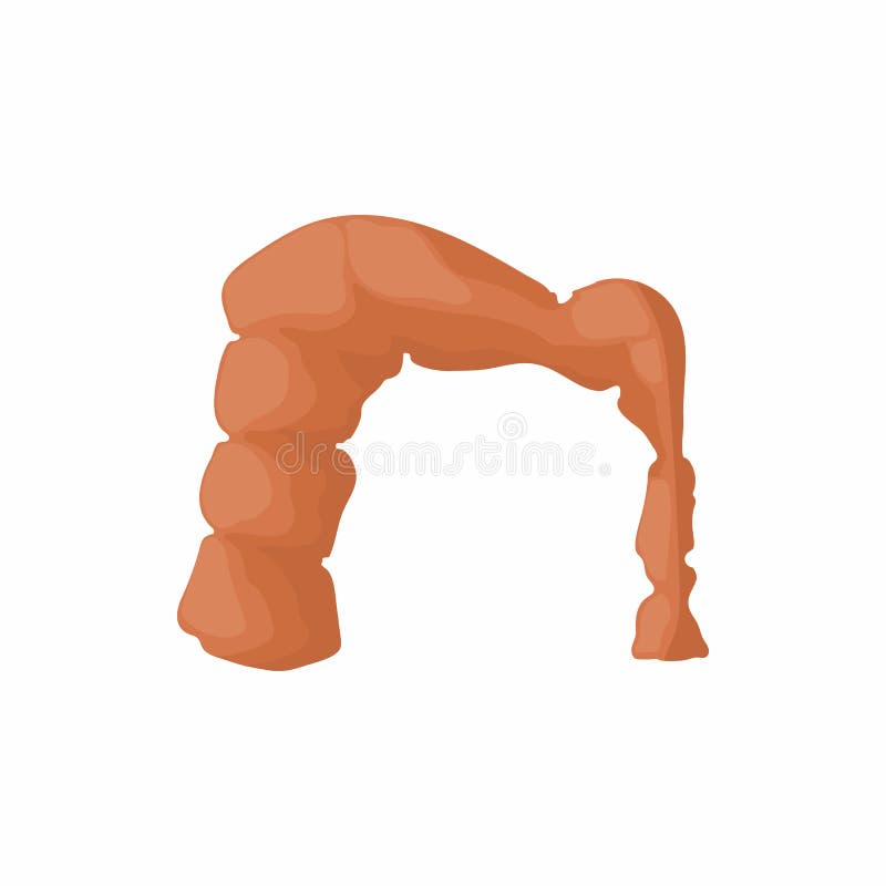 Ancient Stone Arch Icon, Cartoon Style Stock Vector - Illustration of ...