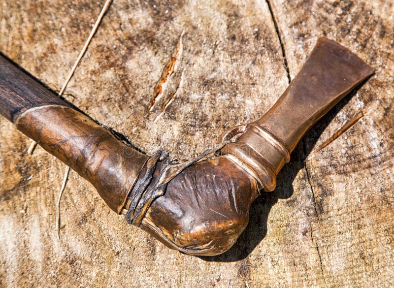Ancient stone ax stock photo. Image of history, medieval - 211218388